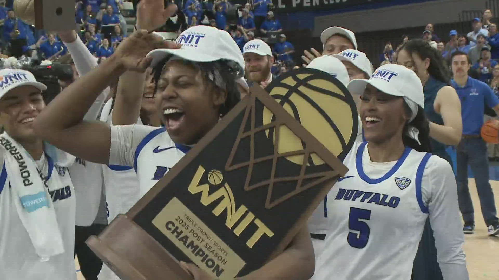 UB women claim WNIT crown before sellout crowd, finish with 30 wins