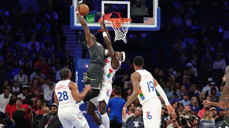 Anthony Edwards Throws Down Viral Dunk in Sixers-Timberwolves Game