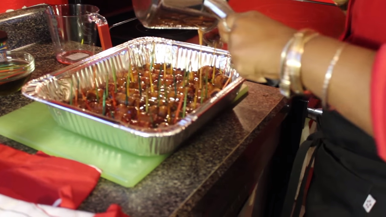 Brown sugar bacon smokies—sweet and savory snack