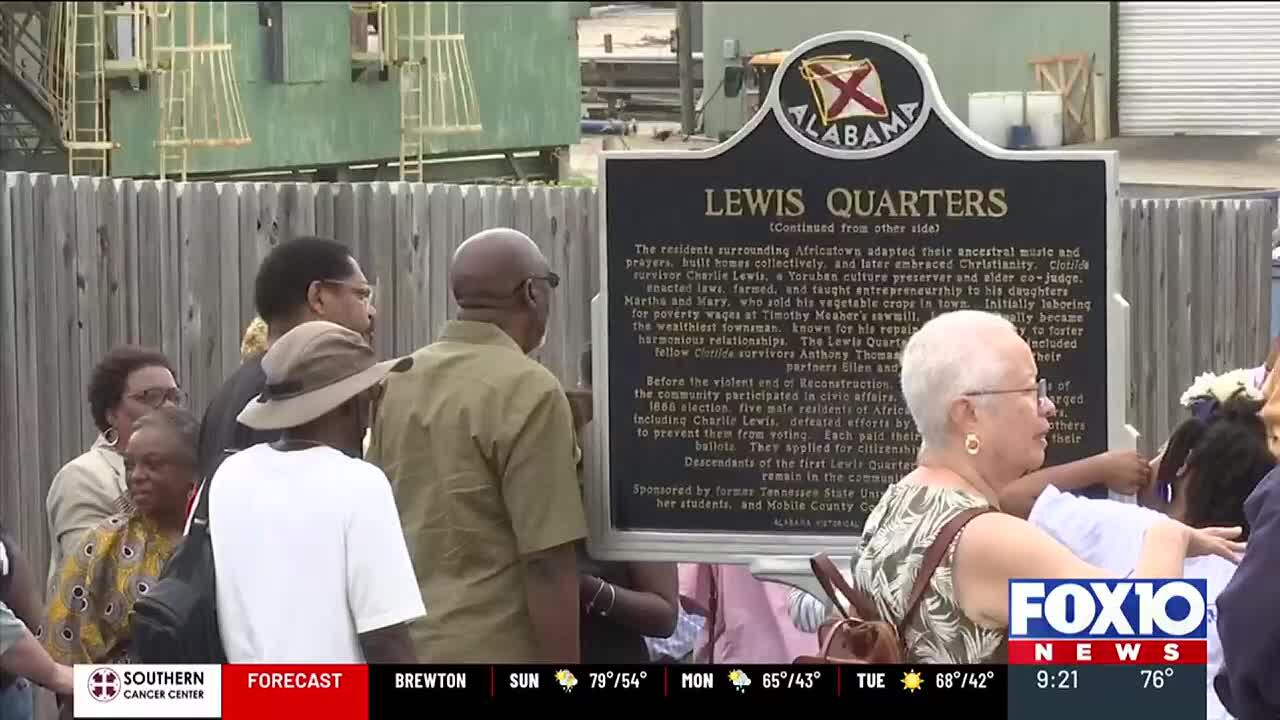 Historical marker honoring Lewis Quarters founders unveiled in Africatown