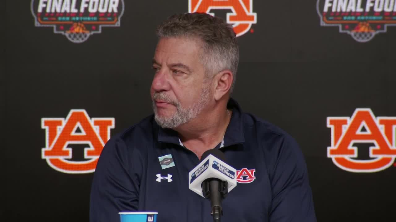 Auburn Head Coach Bruce Pearl Players Talk Final Four Faceoff With Florida