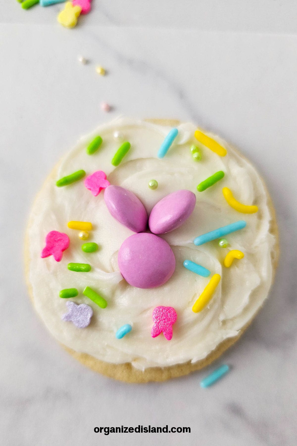 Easter Bunny M&M Cookies