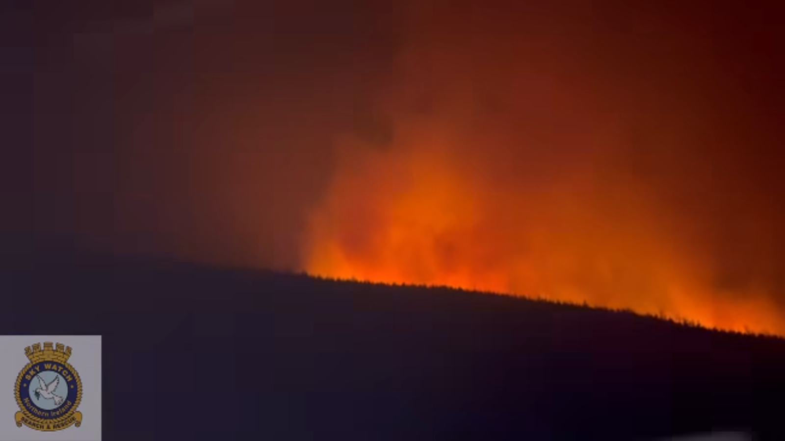 Arrest over wildfire that triggered 'major incident' in Northern Ireland