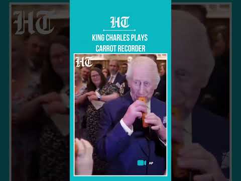 King Charles Joins Veggie Orchestra With Carrot Recorder