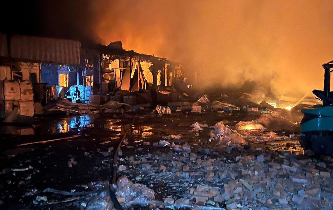 Eight Shahed drones strike Sumy, aftermath footage emerges