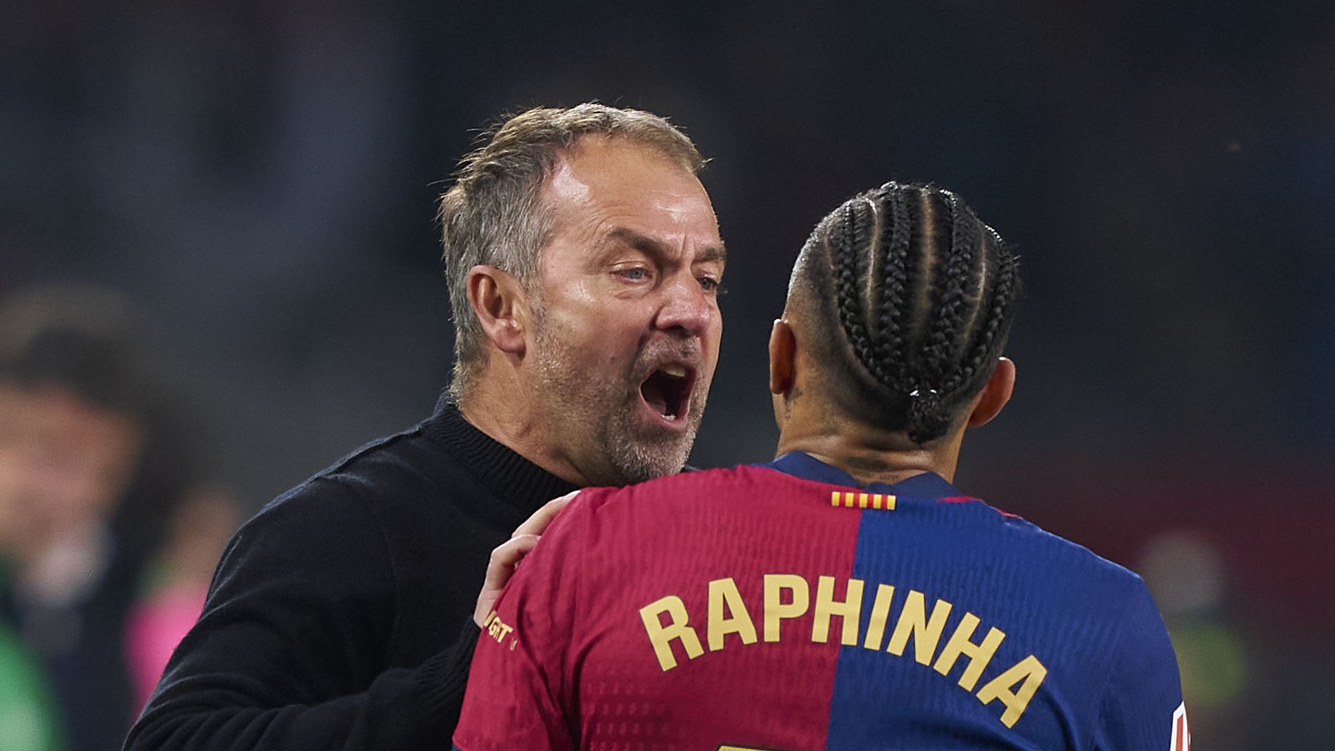 Raging Raphinha tangles with Flick and Ter Stegen after Barca draw