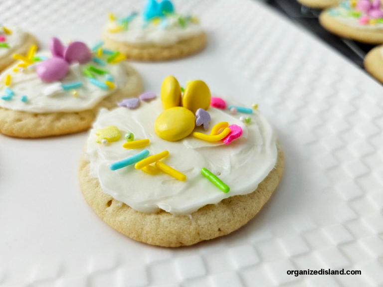 Easter Bunny M&M Cookies