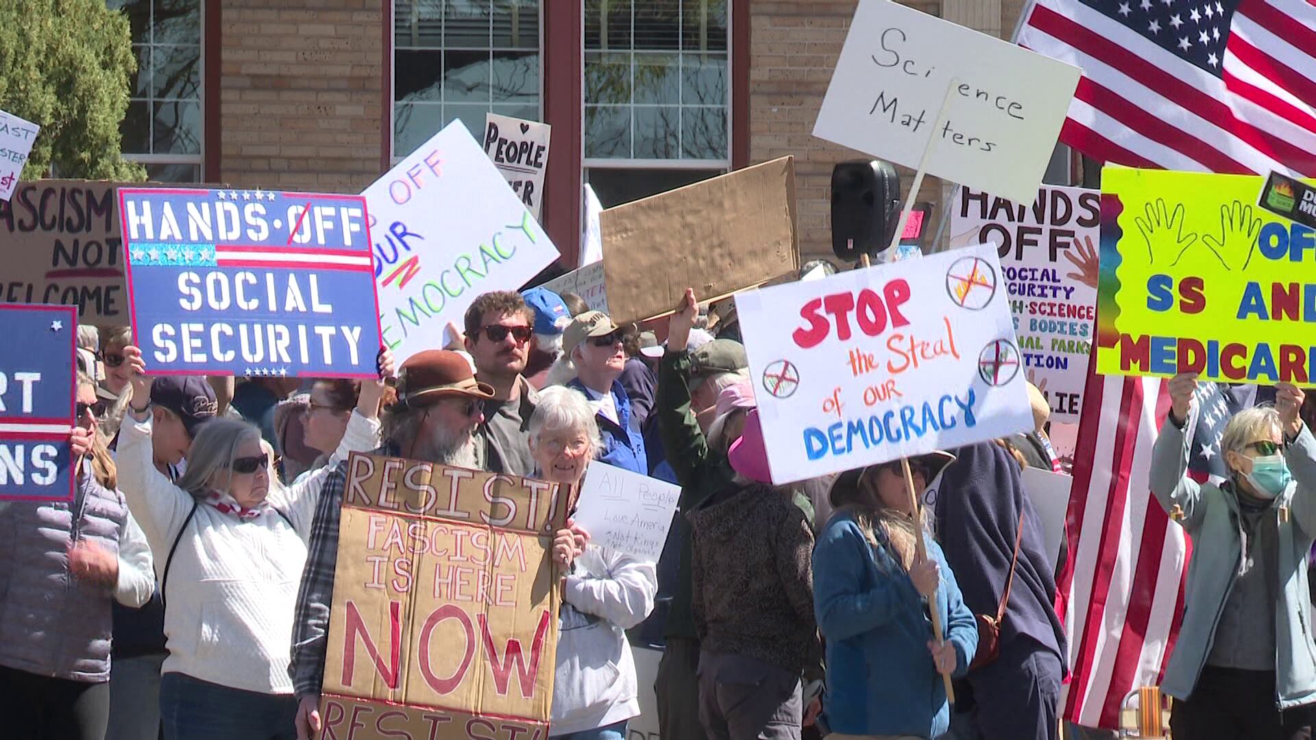 “Hands Off!” protest held in downtown Grand Junction