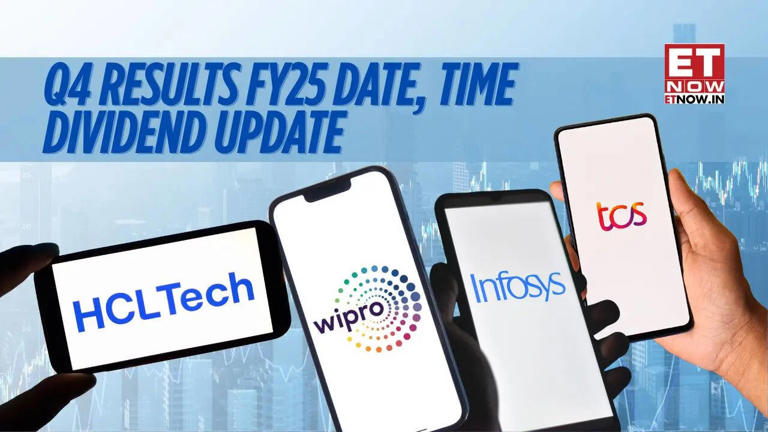 TCS, Infosys, Wipro, HCL Tech Q4 results FY 2025 date, time: Dividend update - Quarterly ...