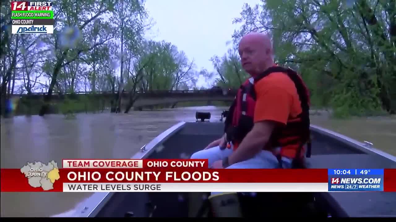 Ohio Co. water levels rising as flooding continues