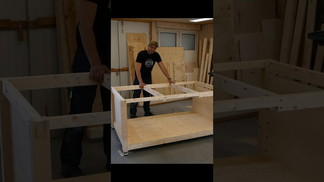 SOLIDE Basis für eine XXL Werkbank! #werkstatt #tipps #tricks #diy