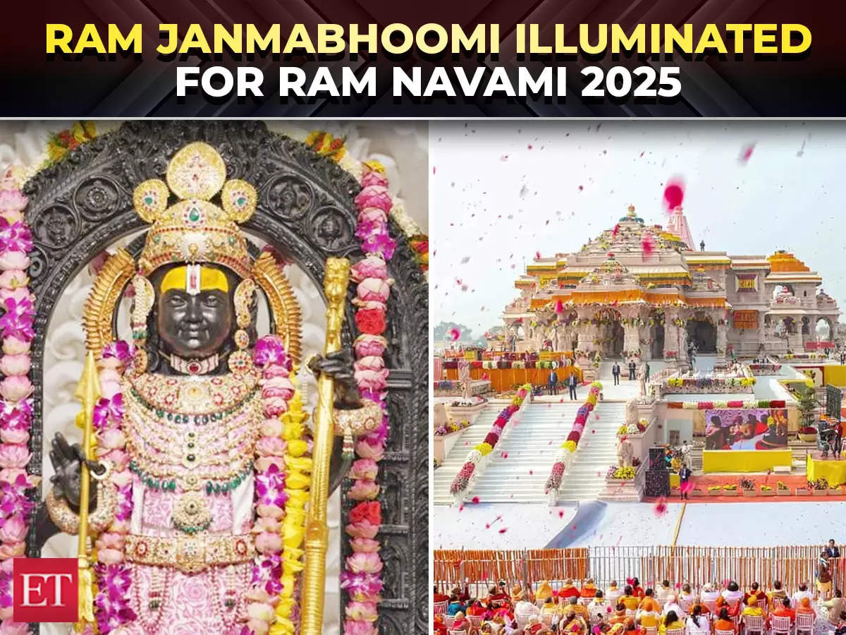 Ram Navami 2025 | Ayodhya's Ram Janmabhoomi Temple illuminated for ...