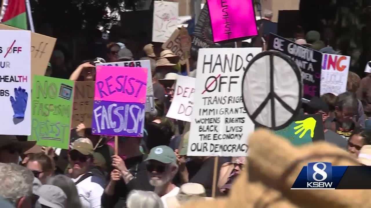 8,000 protestors attend 'Hands Off!' protest in Santa Cruz