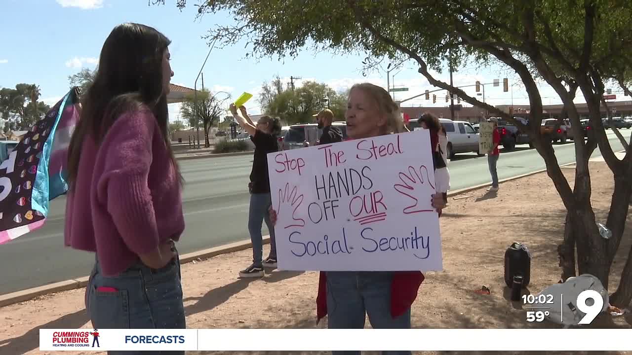 'Hands off' protests hit Southern Arizona