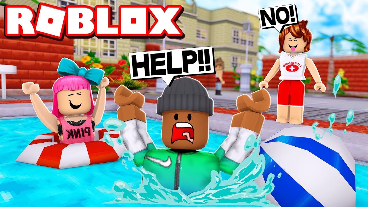 Escape the swimming pool obby in Roblox