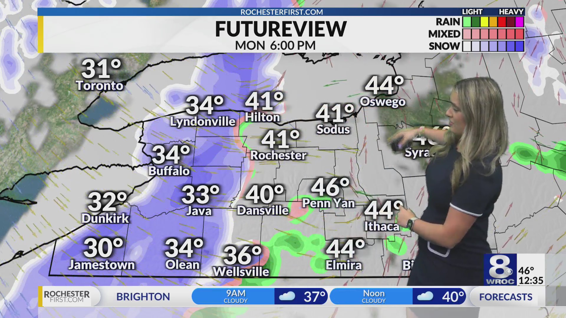 Rochester's Saturday Overnight Weather Forecast