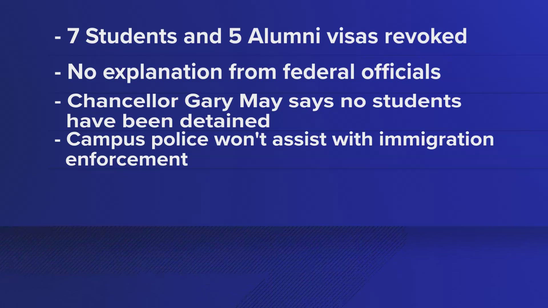 Visas revoked for 12 UC Davis students and grads