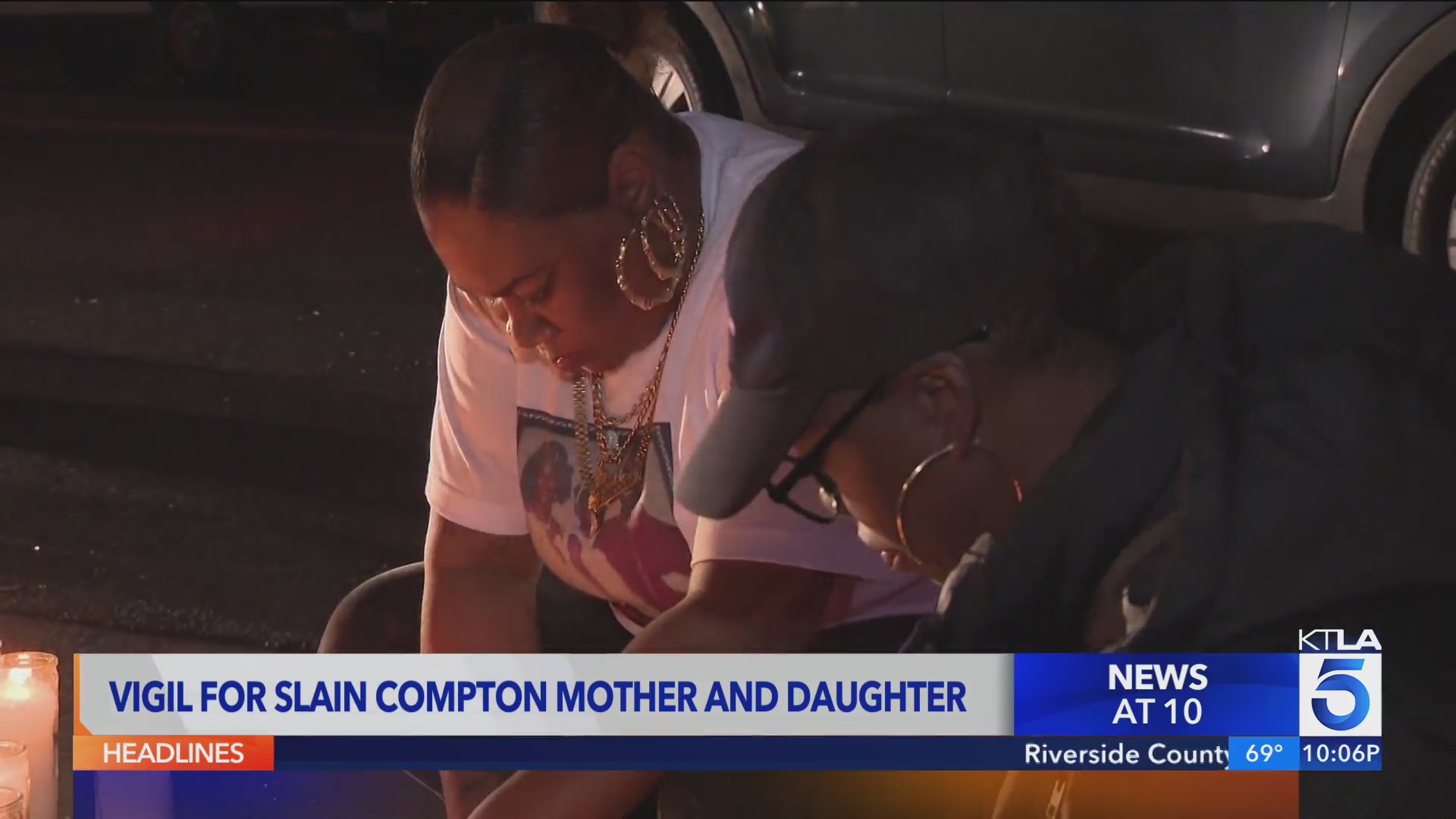 Vigil for slain Compton mother and daughter