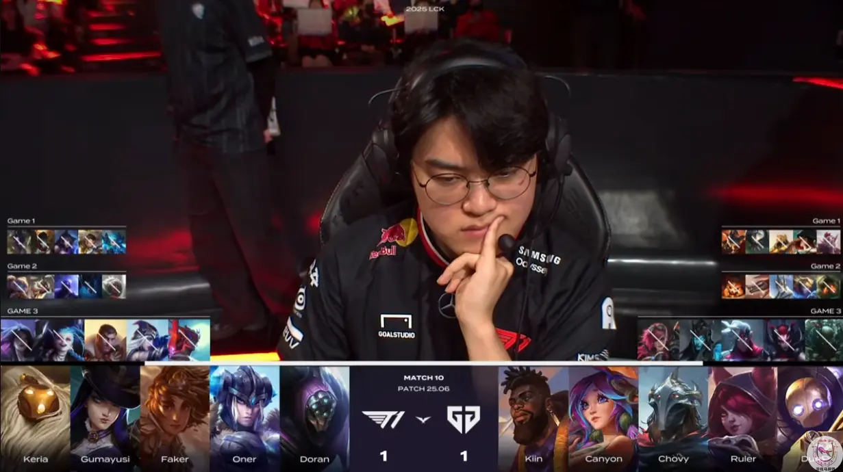 LCK：无愧巅峰对决！T1大战GenG破纪录Faker大超1v1定生死！