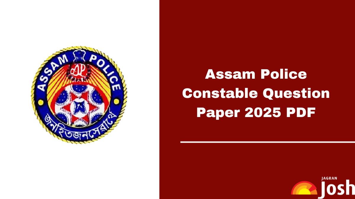 Assam Police Constable Question Paper 2025: Download Paper PDF with ...
