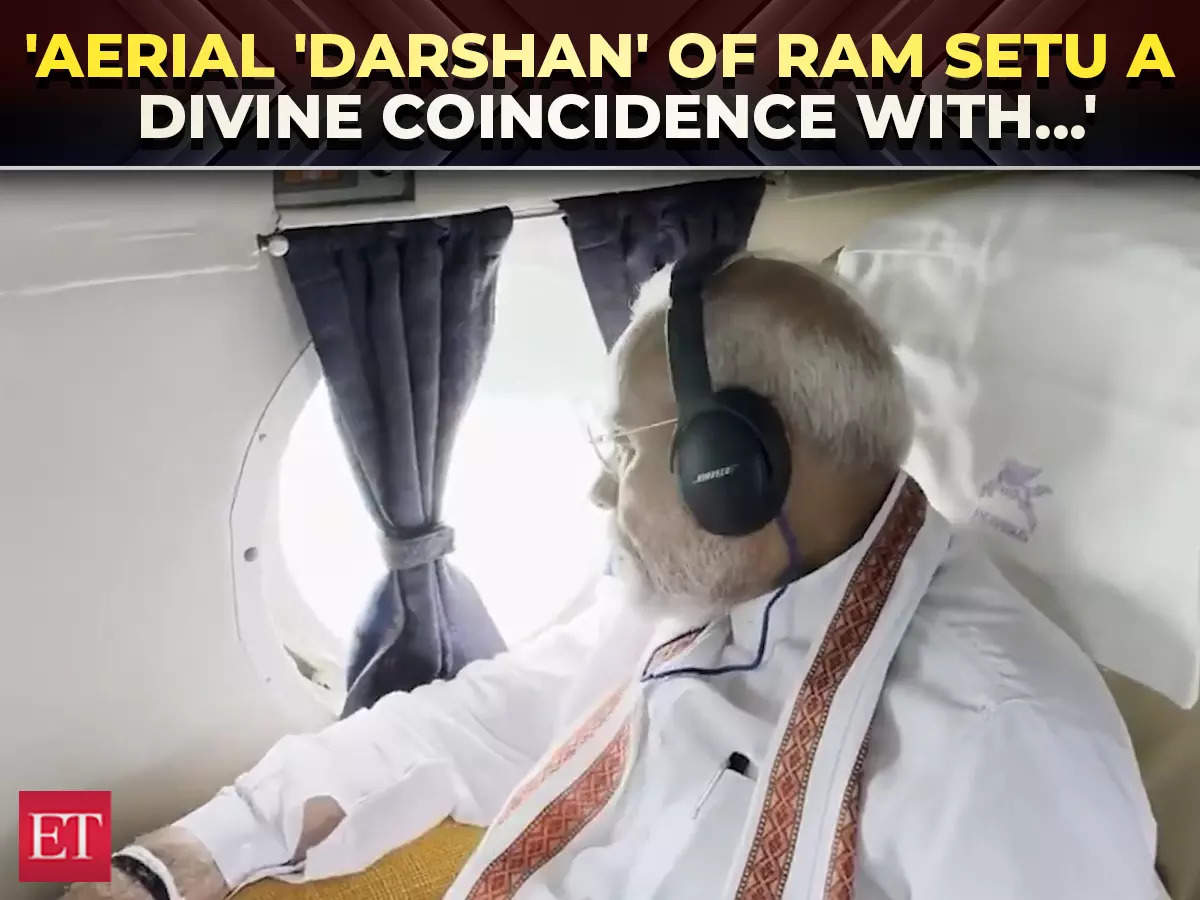 PM Modi, says its 'Divine coincidence' Ram Setu darshan happens as ...