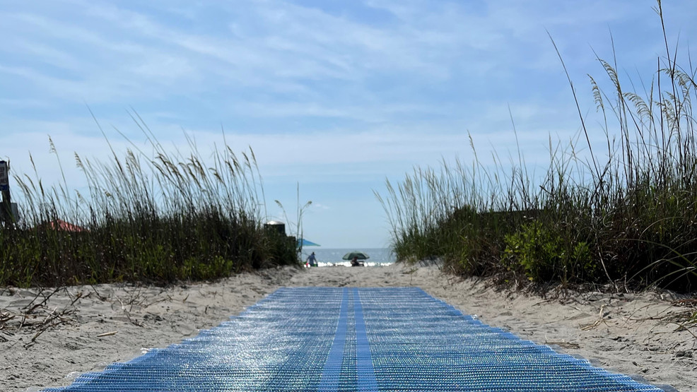 New matting to boost beach accessibility near Springmaid Pier