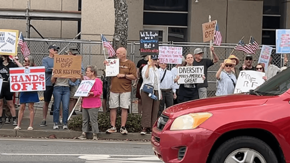 Mobile takes part in nationwide protest, next protest planned for April 19