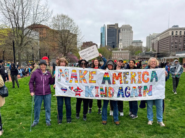 Thousands rally in Philly against Trump, Musk in nationwide ‘Hands Off ...