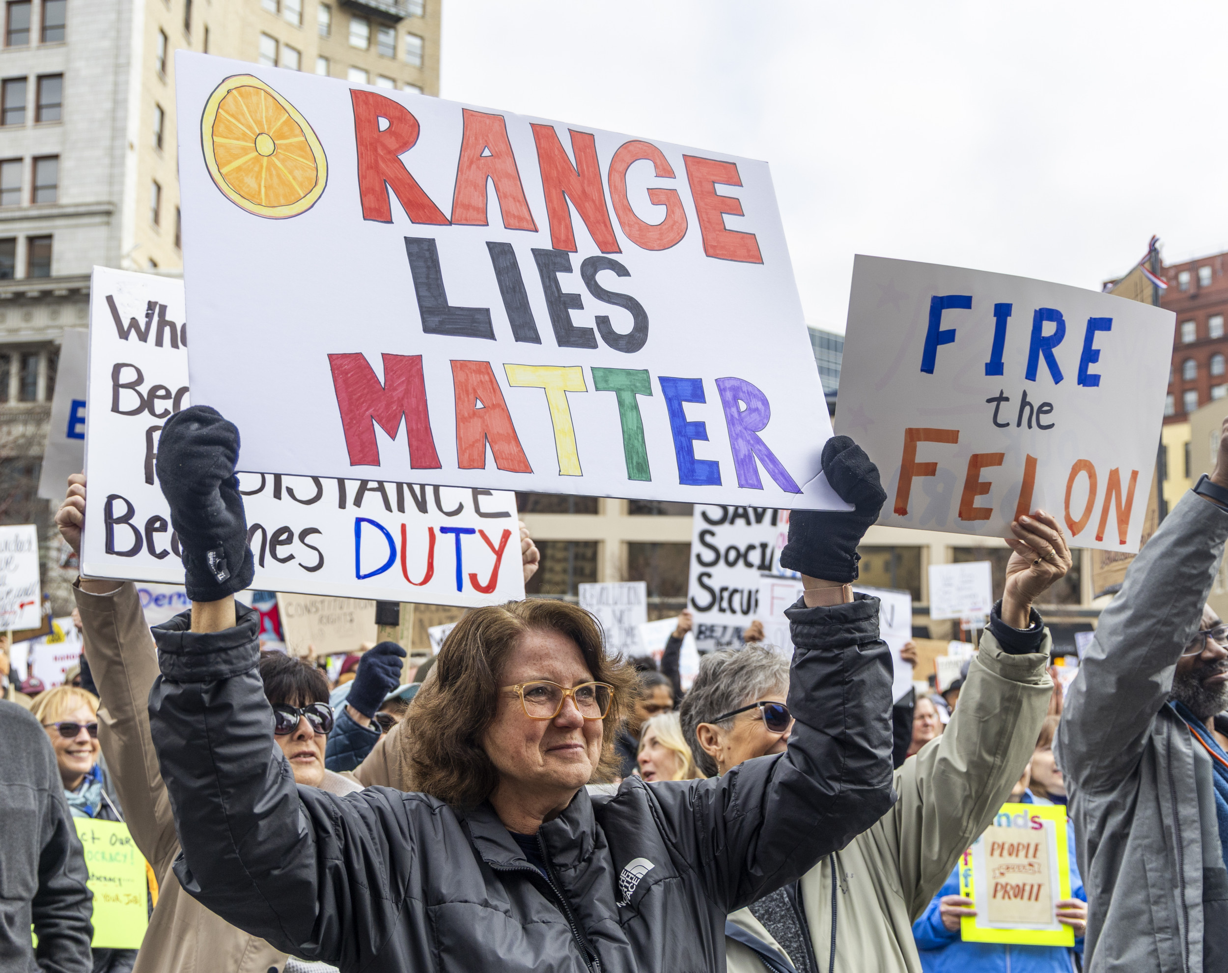 How 'Hands Off!' Protest Signs Mocked Donald Trump, Elon Musk Penguins ...