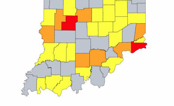 Travel advisories still in place in 3 local Ind. counties
