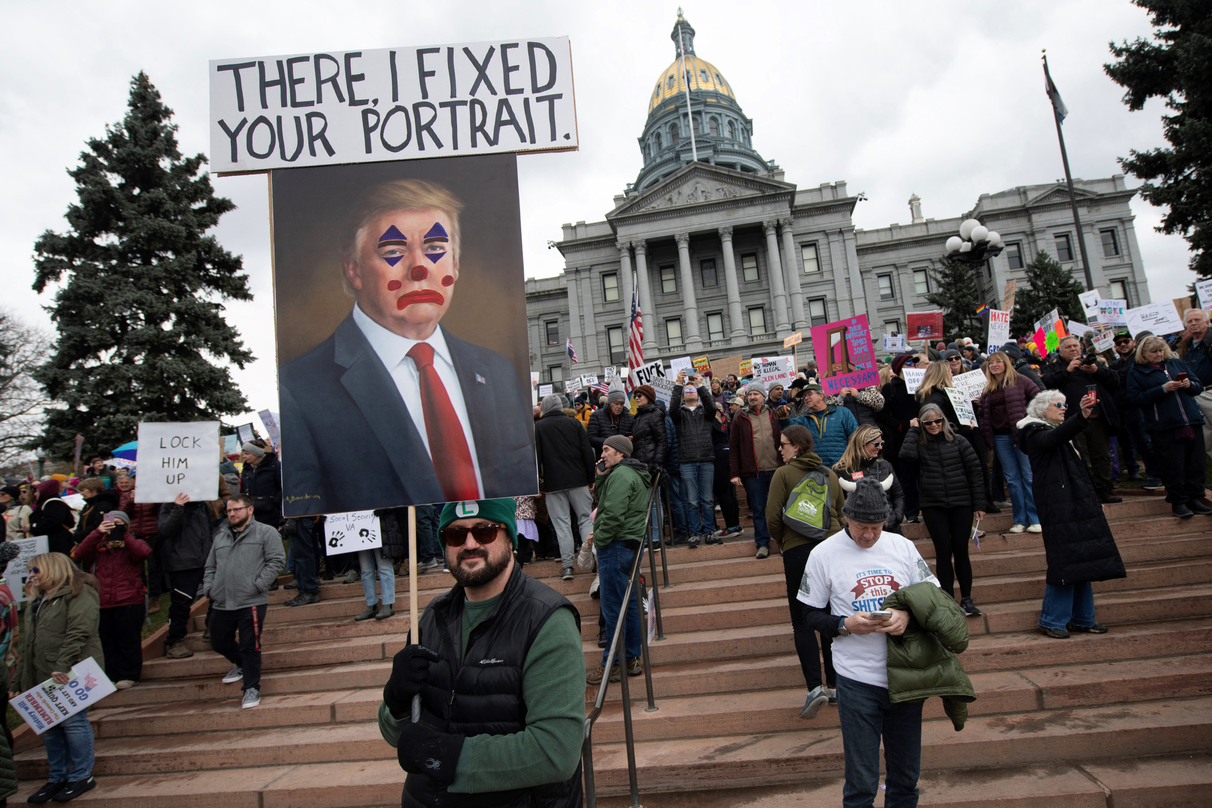 How 'Hands Off!' Protest Signs Mocked Donald Trump, Elon Musk Penguins ...