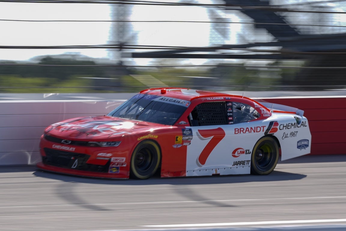 NASCAR Xfinity Series driver Brandon Jones wins the Great Clips 200