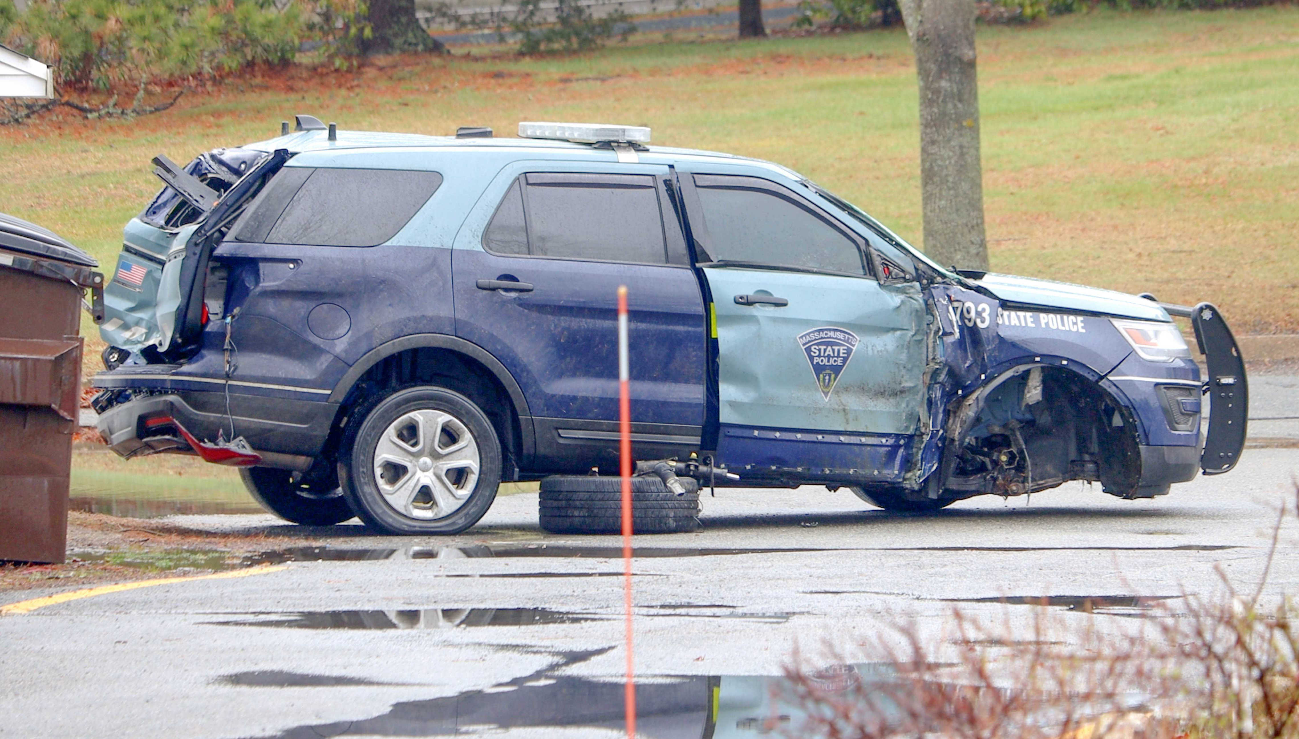 MSP trooper injured after cruiser crashes on Cape