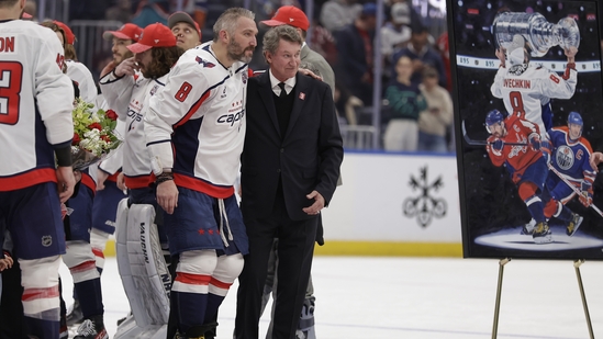 Wayne Gretzky, wife Janet Jones's FIRST reaction to Alex Ovechkin ...