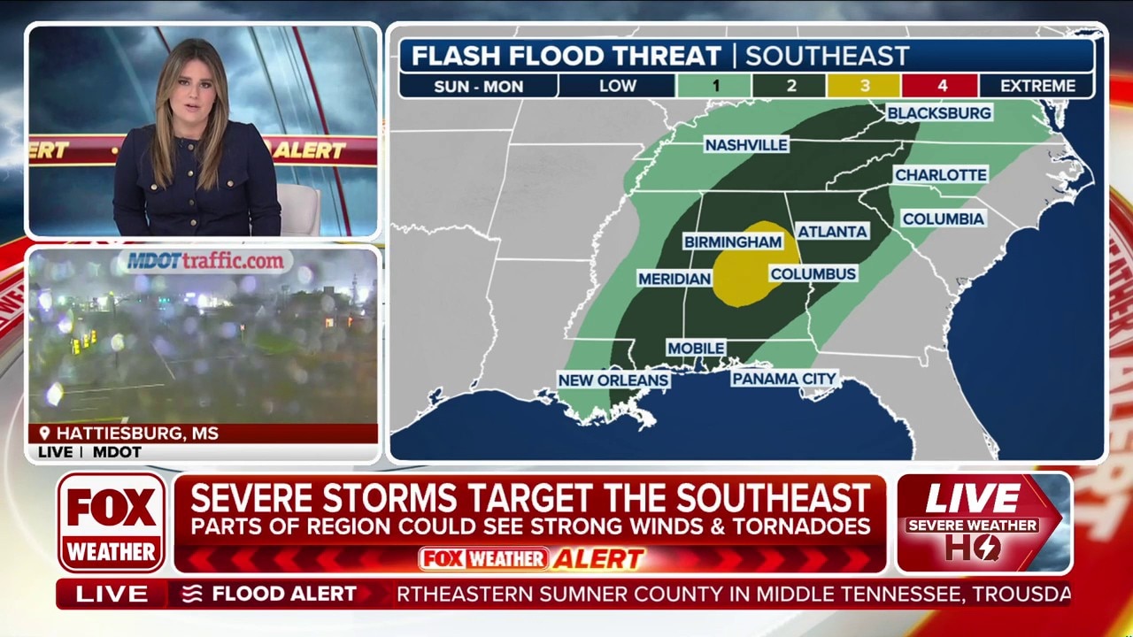 Relentless severe weather, flash flood threats finally shift east ...