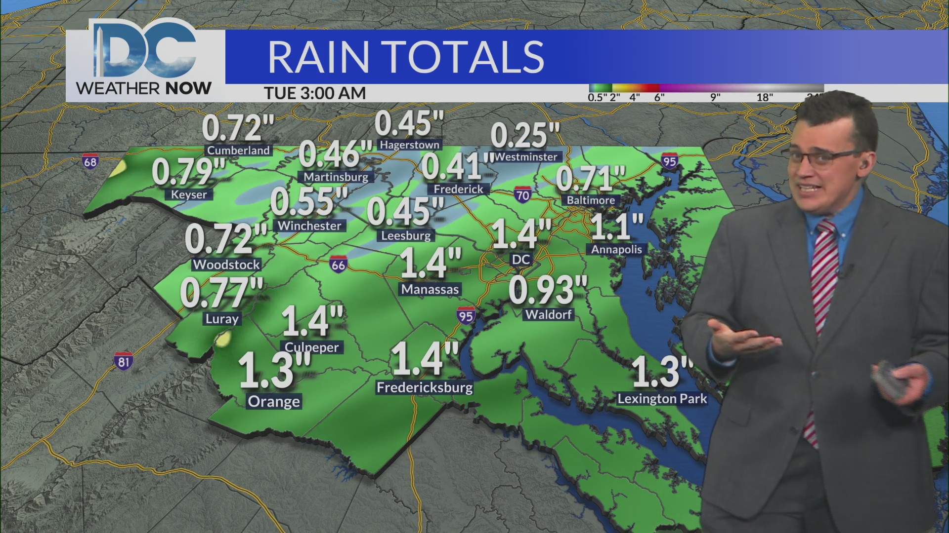 Temperatures fall, anticipate rain to move in