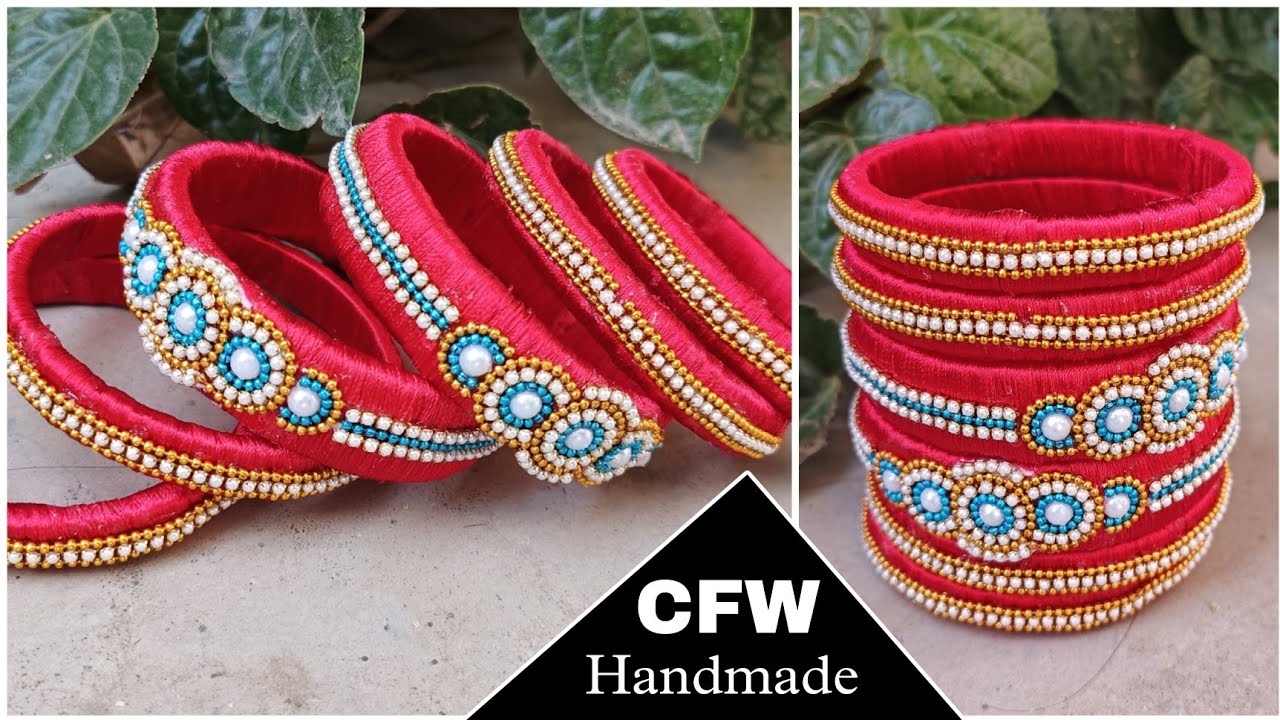 Handmade Red Silk Thread Bangles – A Stunning Accessory for Every ...