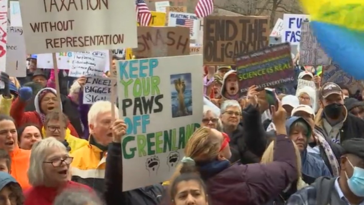 Thousands protest against Trump Administration, Musk in Connecticut