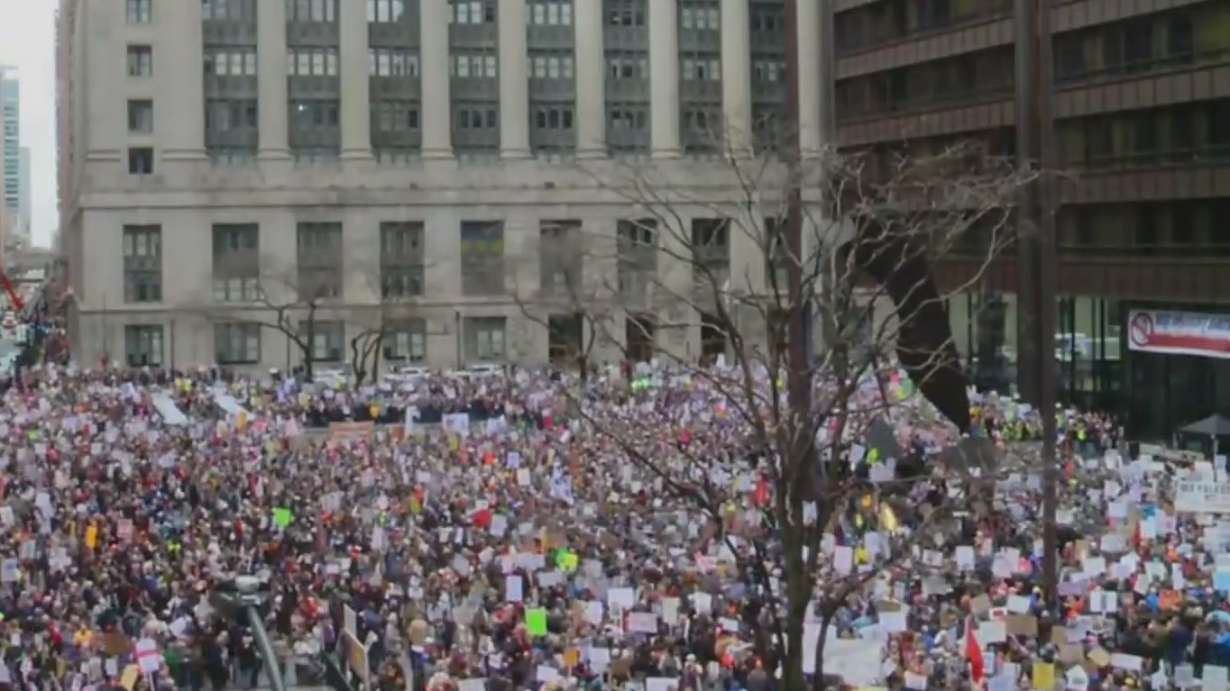 Thousands across US, Europe protest Trump administration policies