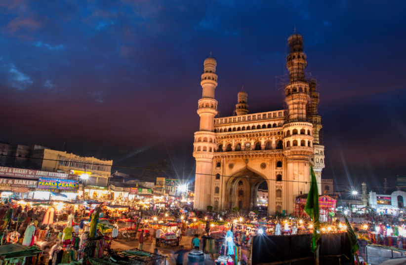 Mortar falls off 16th-century monument during heavy rains in Hyderabad