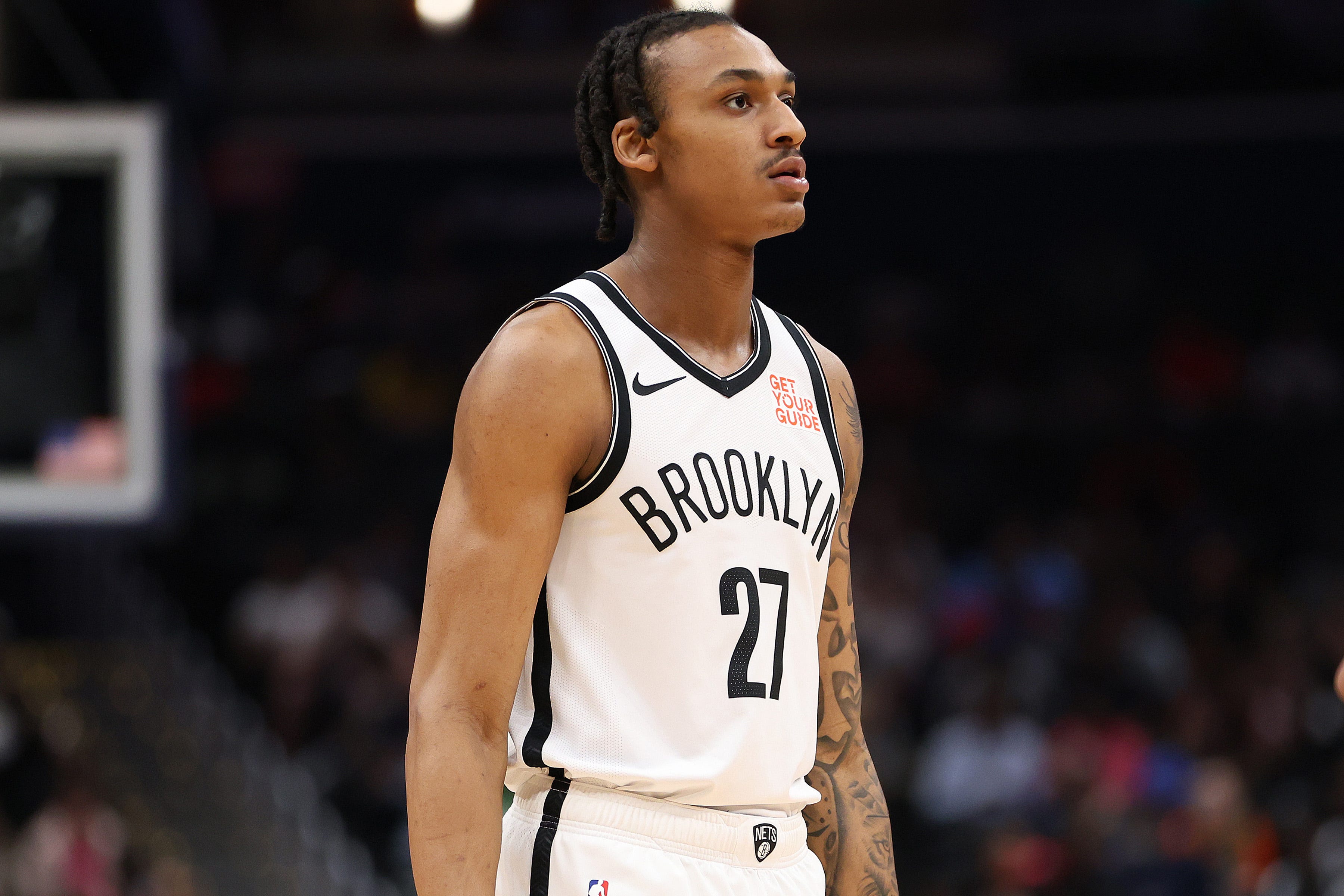 Nets' Maxwell Lewis reacts to first start, seeing more playing time