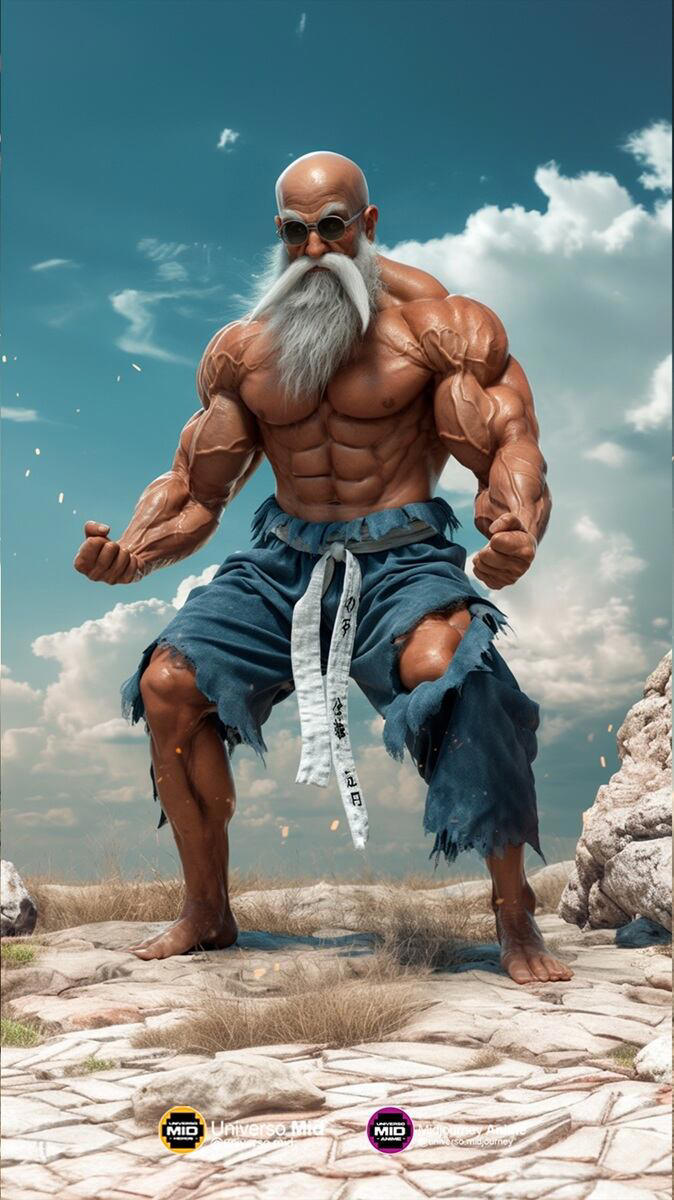 Así de impresionante se vería el Maestro Roshi en un live action de ...