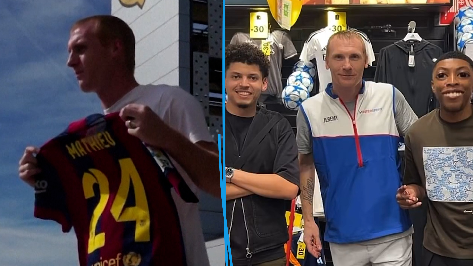 Jérémy Mathieu, du Barça... à Intersport