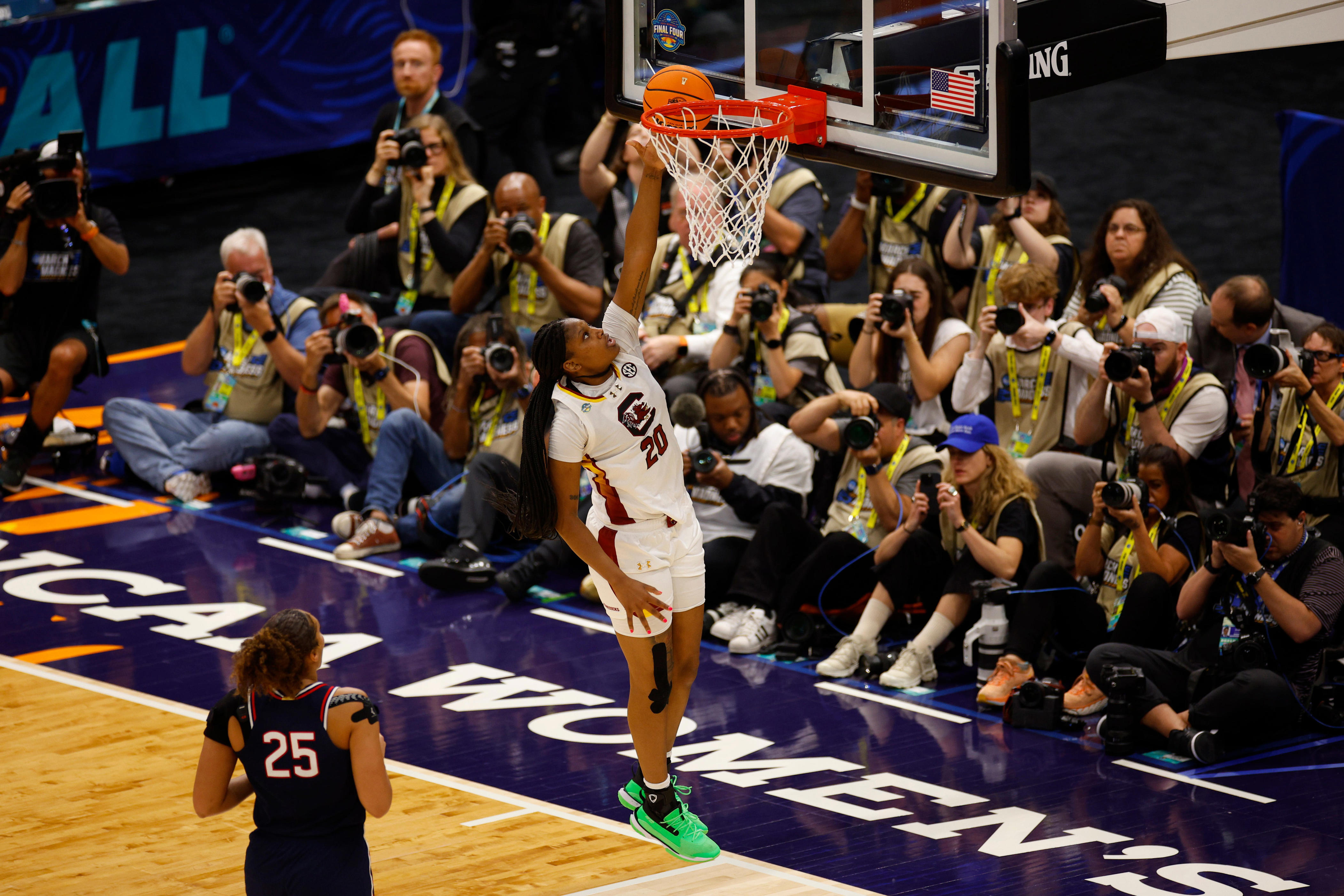 South Carolina's Sania Feagin makes LA Sparks 2025 opening day roster ...