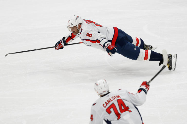 Listen to a mic’d up Alex Ovechkin celebrate during his record-breaking ...