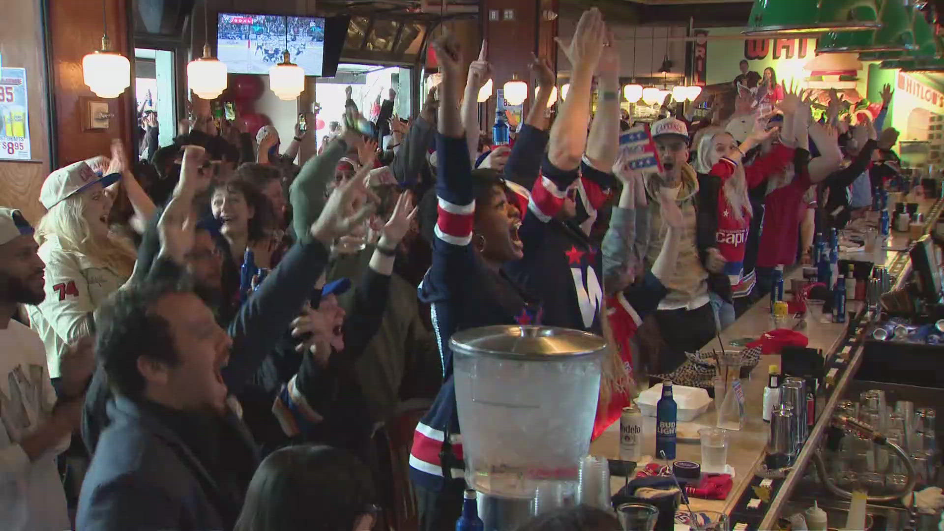 Capitals fans gathered to watch Ovechkin net record-setting goal