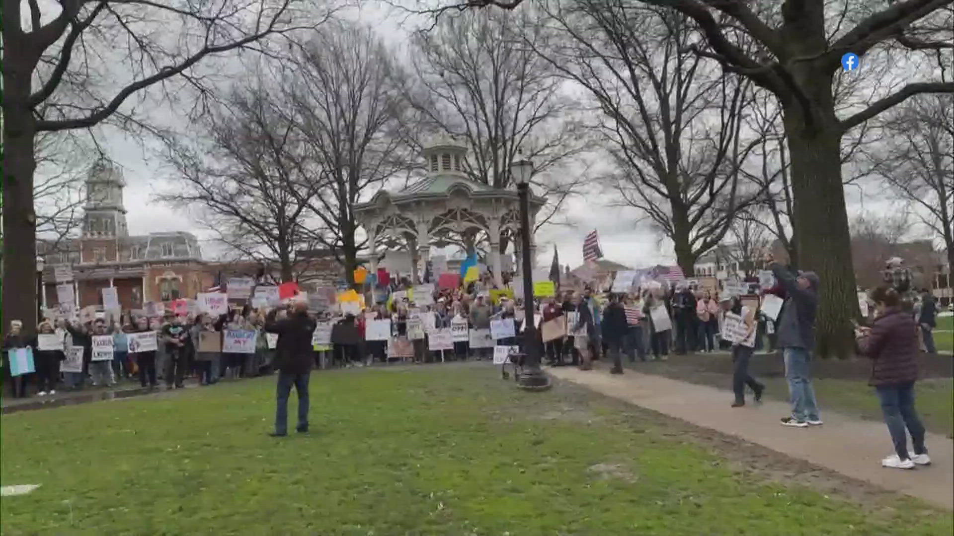 President Trump prepares to enact new tariffs as protests surge ...