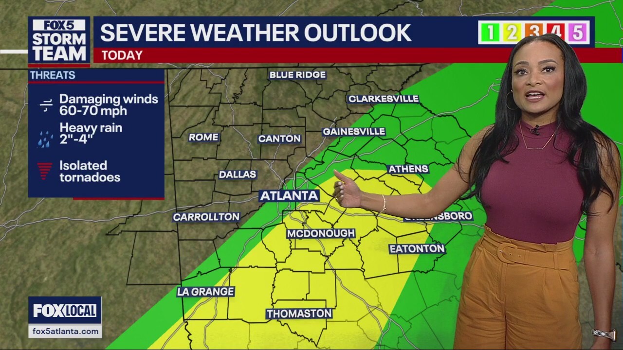 Severe weather outlook for metro Atlanta