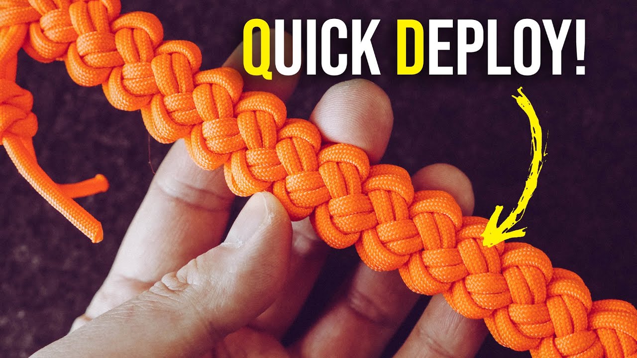 MESS NO MORE! Zipper Sinnet Paracord Carry ¦ Quick Release Paracord