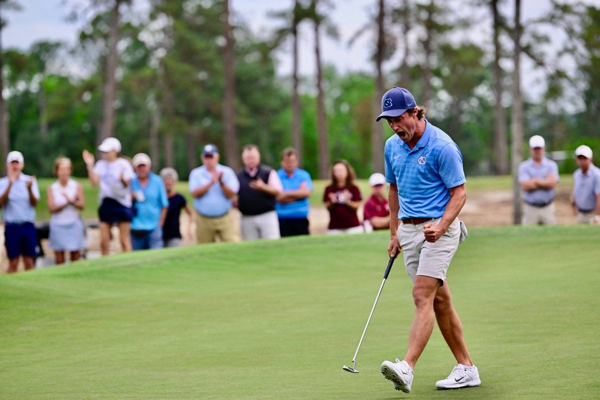 College golf's top-ranked player wins in playoff, earns exemption into ...